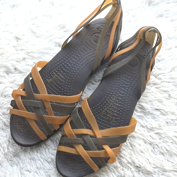 CROCS | Shoes | Crocs Isabella Woven Jelly Huarache Us | Poshmark